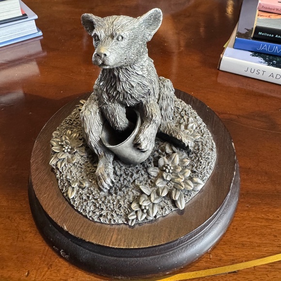 Chilmark | Art | Vintage 977 Chilmark Black Bear Cub Pewter Figurine By ...